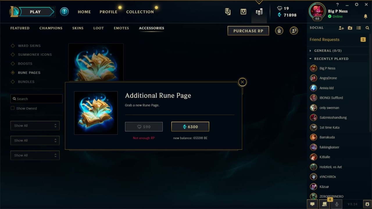 League Of Legends How To Get More Rune Pages - FragMeta